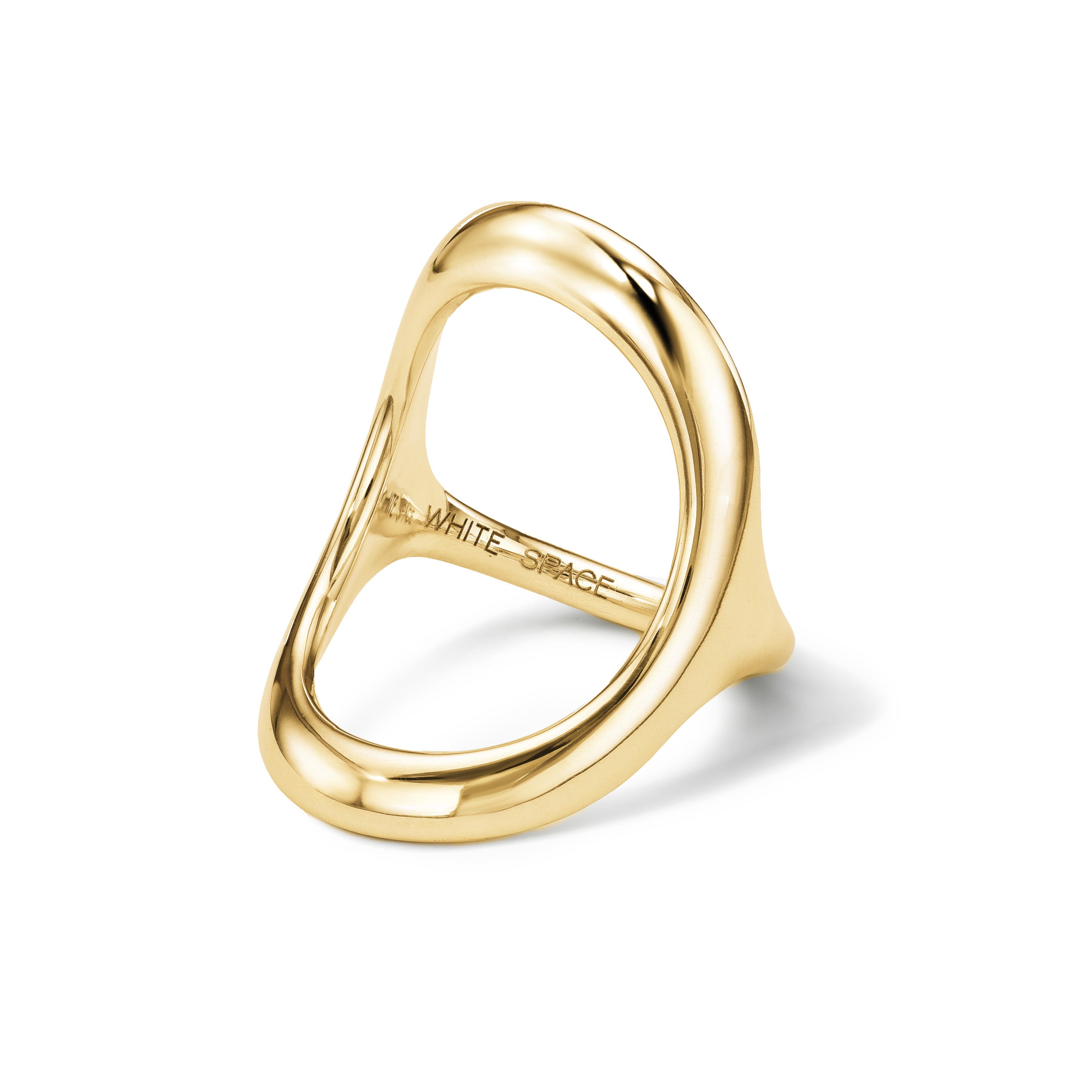 Bold Gold Continuity Ring | White/Space