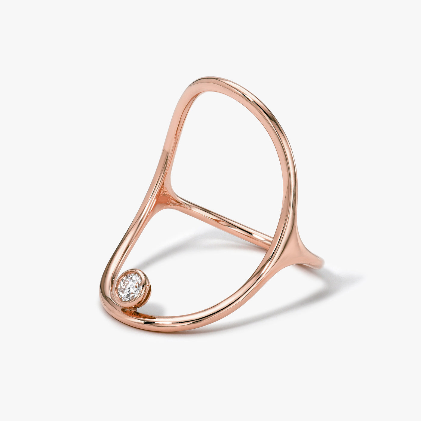 Diamond Continuity Ring | White/Space