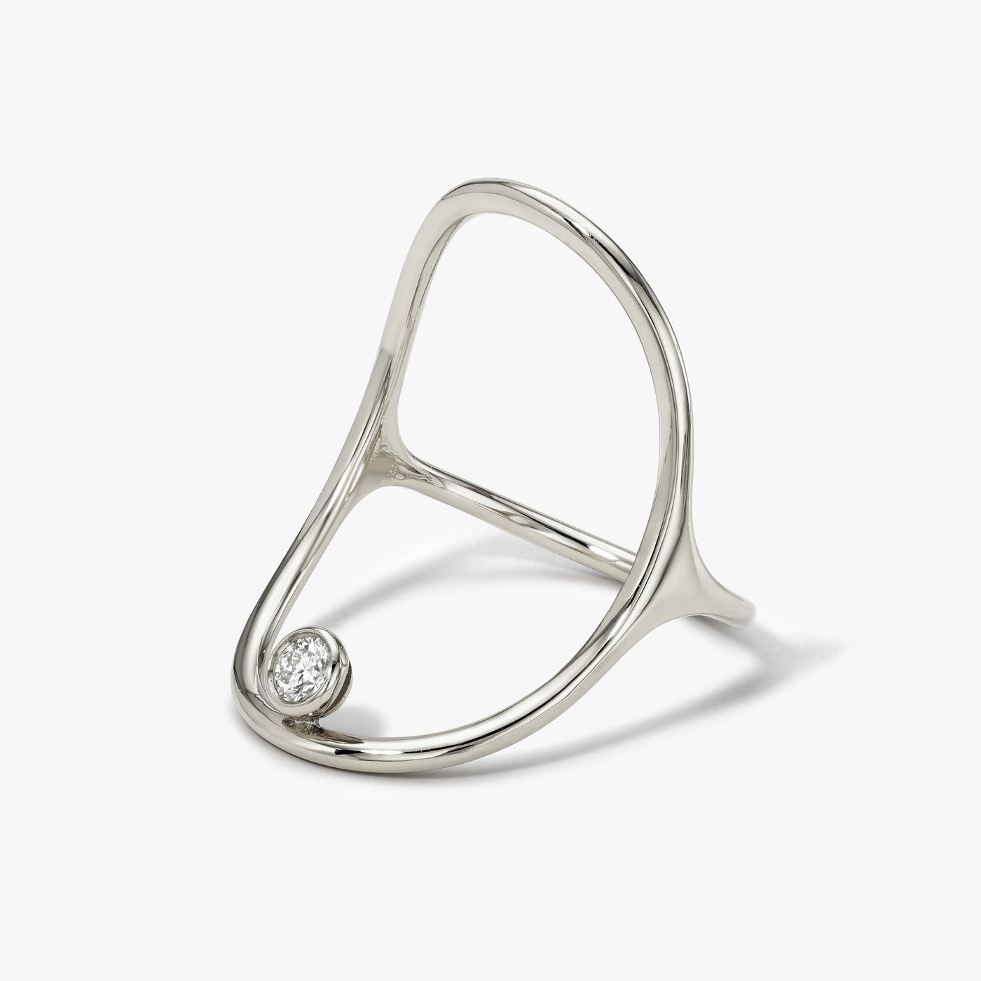 Diamond Continuity Ring | White/Space