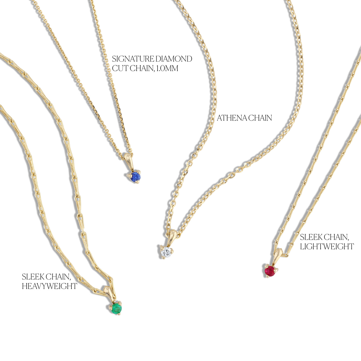 Olivia Signature Chain | White/Space