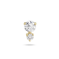 Francesca Diamond Stud | White/Space