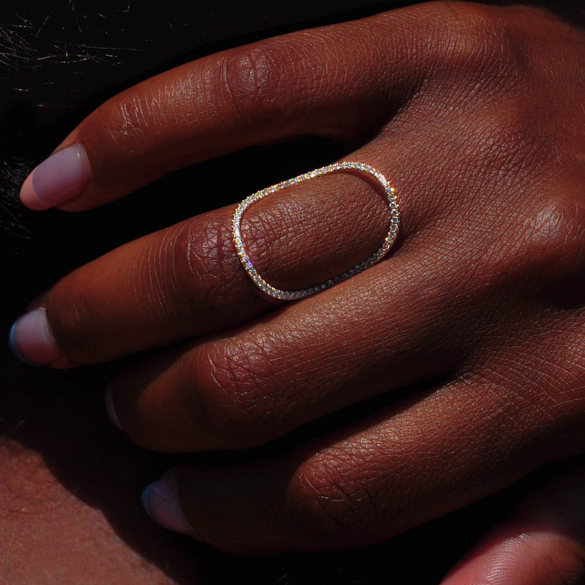 Continuity Pavé Ring - WHITE/SPACE